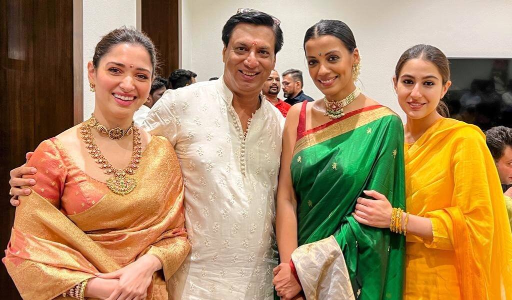 Mugdha Godse Looked Gorgeous in a Green Saree at Maharashtra CM Eknath ...